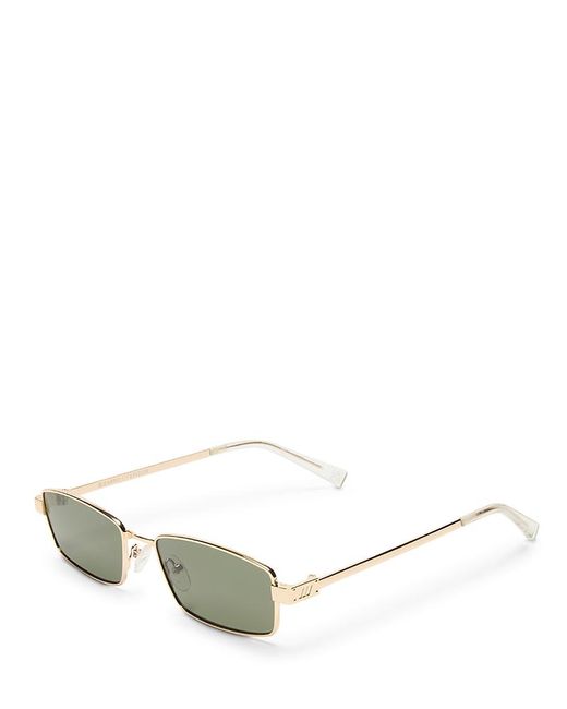 Le Specs Bizarro Rectangular Sunglasses, 56Mm in Metallic | Lyst