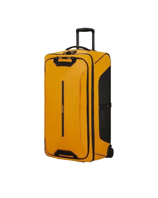 Samsonite Ecodiver Large Wheeled Duffel Bag in Yellow | Lyst