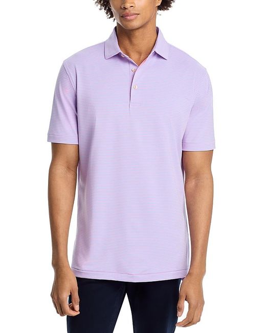 Peter Millar Hales Performance Jersey Polo Shirt in Purple for Men ...