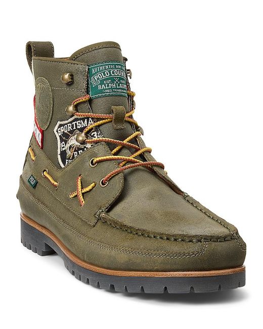 Polo Ralph Lauren Ranger Mid Boots in Green for Men | Lyst