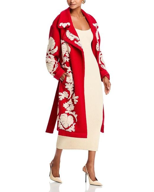 FARM Rio Helen Coat in Red | Lyst