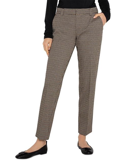 Liverpool Los Angeles Kelsey Check Plaid Pants in Grey | Lyst UK