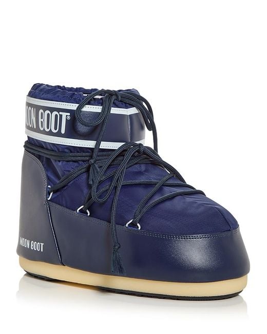 Moon Boot Icon Low Cold Weather Boots in Blue for Men | Lyst