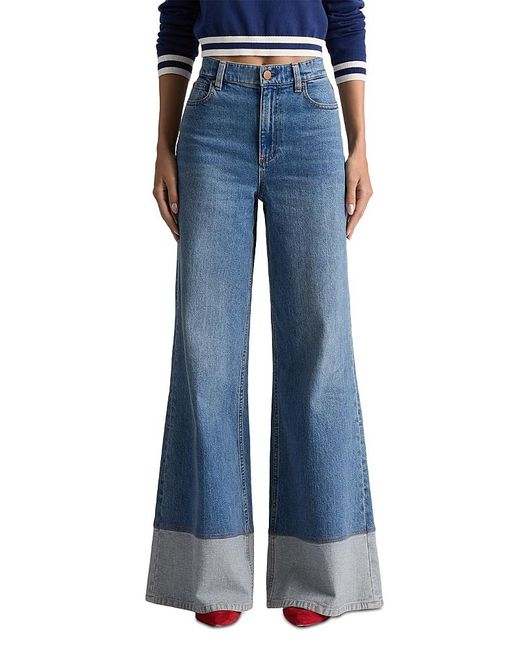 Alice + Olivia Wilson Jean in Blue | Lyst UK