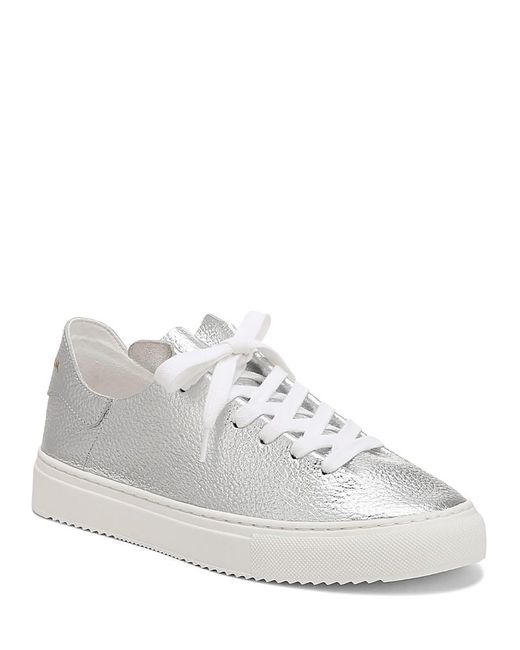 Sam Edelman Poppy Lace Up Low Top Sneakers in White | Lyst UK