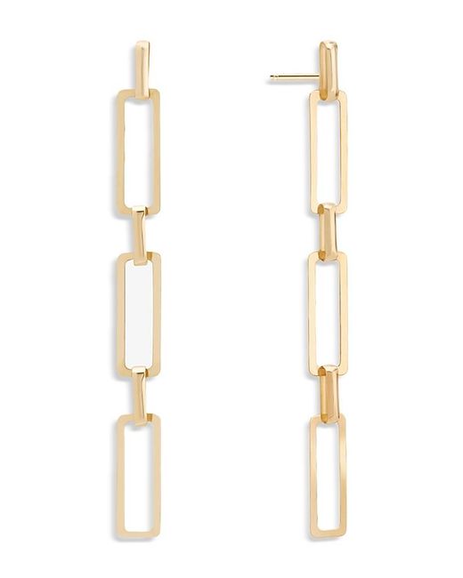 Lana Jewelry Jewelry Paperclip Chain Linear Drop Earrings in White | Lyst