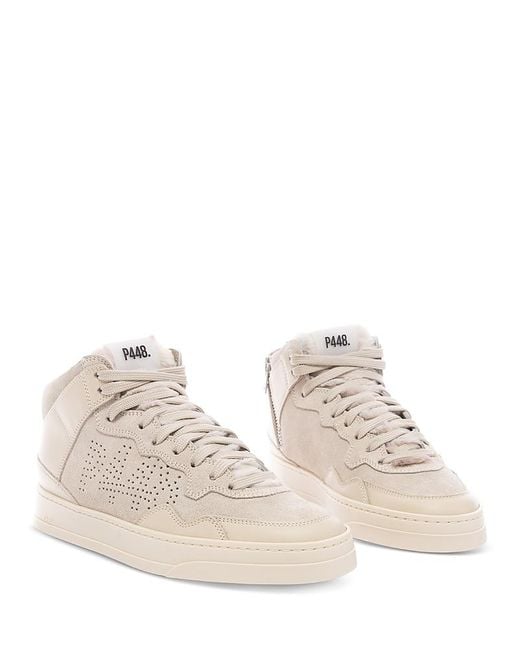 P448 Bali High Top Sneakers in Natural | Lyst