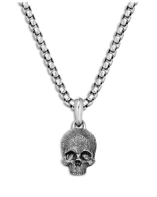 David Yurman Memento Mori Skull Amulet in Metallic for Men | Lyst