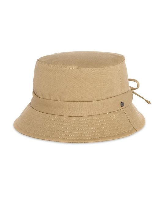 Vince Bow Bucket Hat in Natural | Lyst