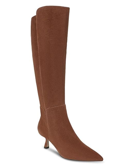 Sam Edelman Taylin Kitten Heel Boots in Brown | Lyst UK