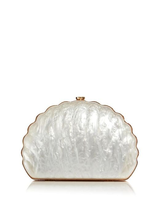 Aqua Shell Bag in White | Lyst