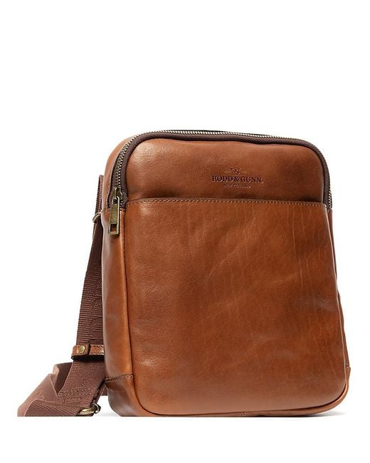 Rodd & Gunn Cambridge Leather Crossbody Satchel in Brown for Men | Lyst