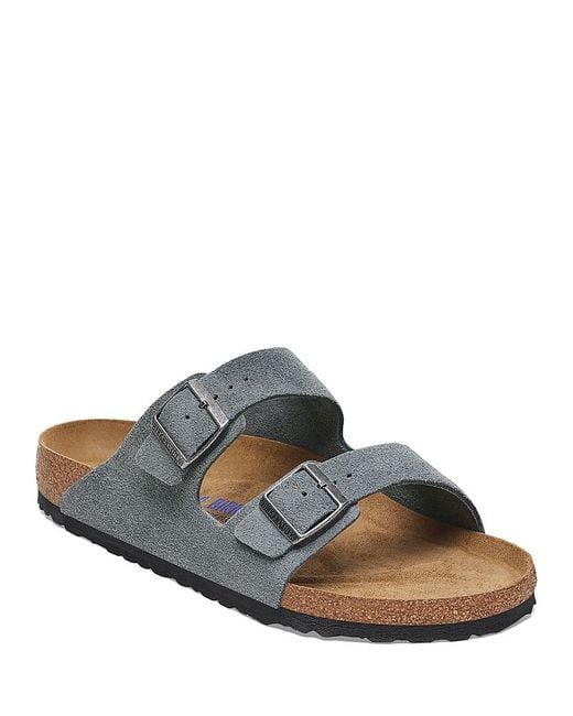 Birkenstock Arizona Slide Sandals in Brown for Men | Lyst