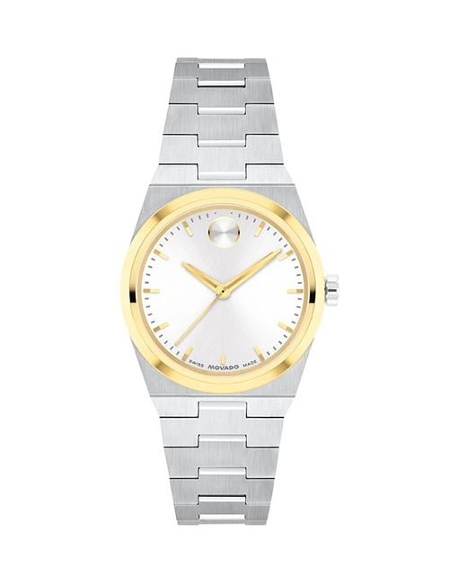 Movado Bold Quest Mini Watch, 28Mm in White for Men | Lyst