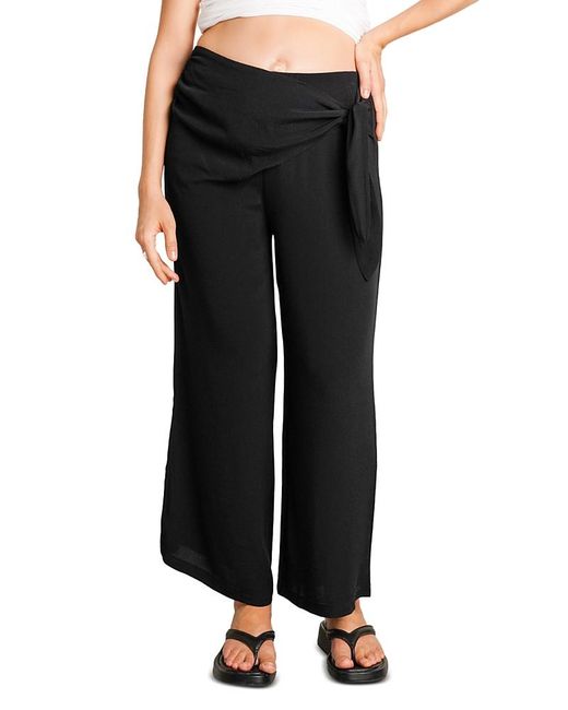 Nom Maternity Easy Wrap Pants in Black | Lyst