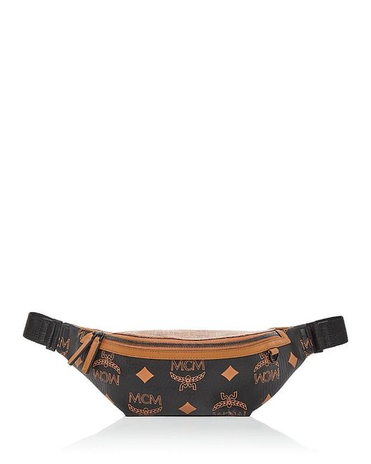 MCM Fursten Monogram Mix Belt Bag in Brown for Men | Lyst