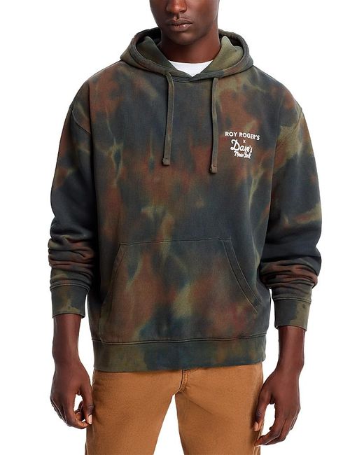 Roy Rogers X Dave'S New York Tie Dye Logo Hoodie in Gray for Men | Lyst