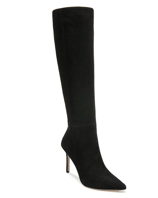 Veronica Beard Lisa Wide Calf High Heel Boots in Black | Lyst UK