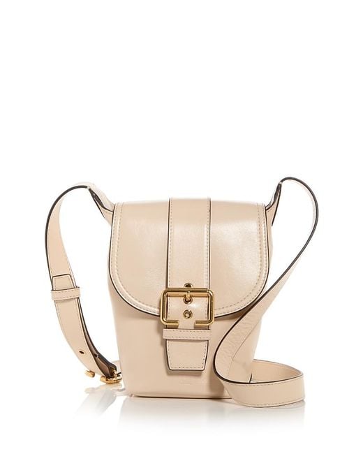 Chloé Camera Mini Leather Shoulder Bag in Natural | Lyst