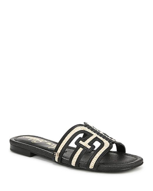 Sam Edelman Irina Slide Sandals in Black | Lyst