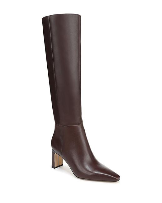 Sam Edelman Sylvia Suede Tall Boots in Brown | Lyst UK