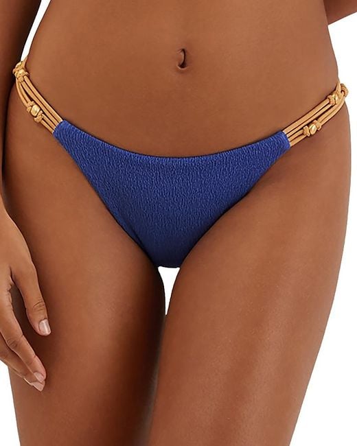 ViX Paige Full Bikini Bottom in Blue | Lyst