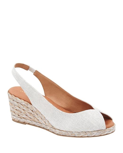 Andre Assous Audrey Jute Wedge Sandals | Lyst