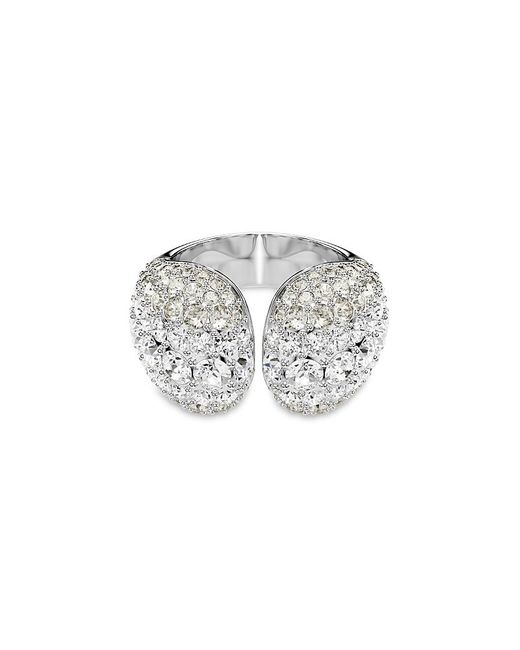 Swarovski Sublima Crystal Pave Open Cocktail Ring in White | Lyst