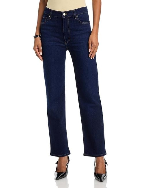 FRAME Le Sleek High Rise Straight Leg Jeans in Blue | Lyst UK