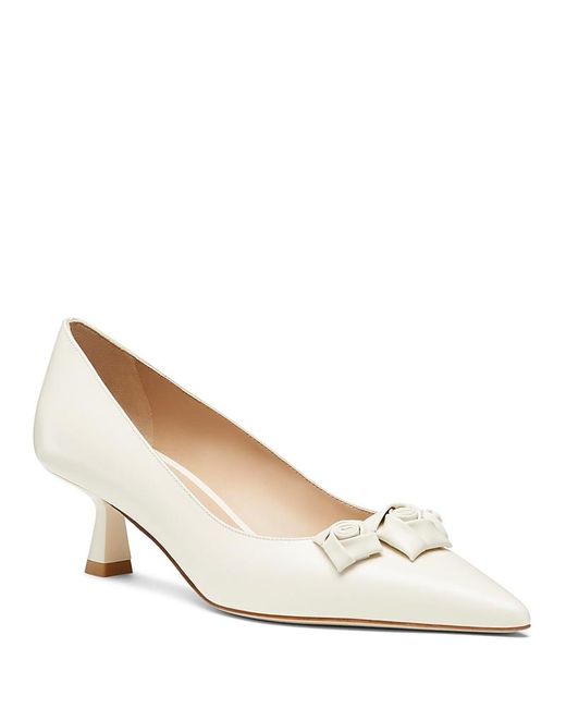 Stuart Weitzman Rosie 50 Pumps in White | Lyst