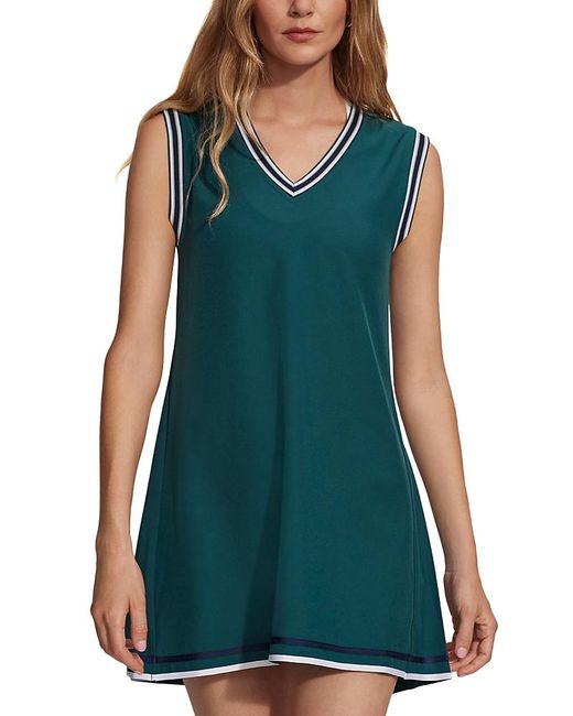 Varley Amanda Court Dress in Green | Lyst