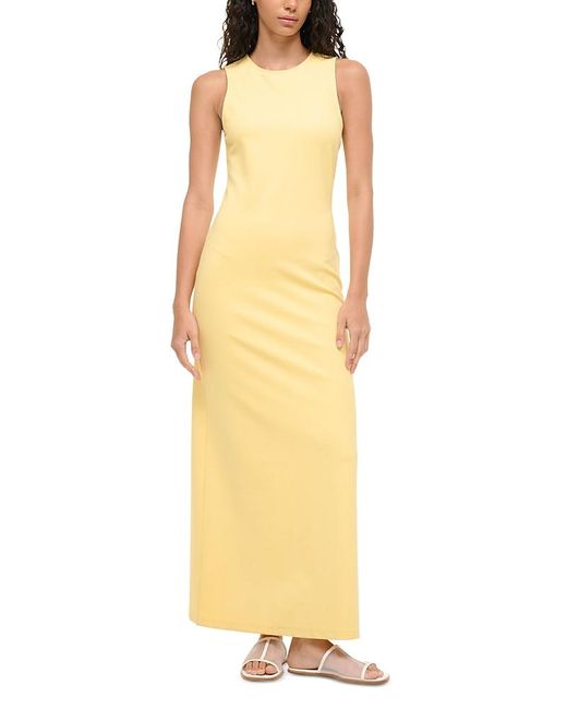 STAUD Bari Dress in Yellow | Lyst UK
