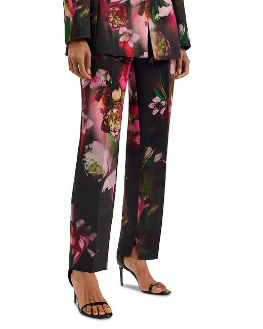 Ted Baker Okunit Slim Leg Pants in Red | Lyst