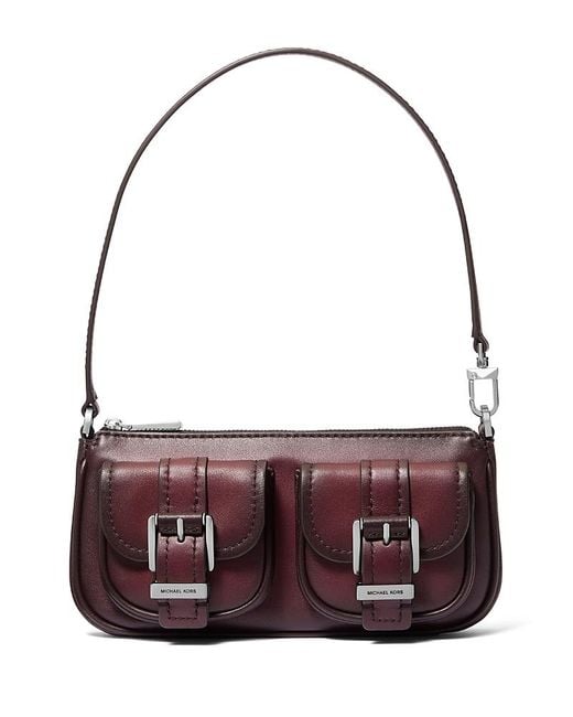 Michael Kors Zoe Small Convertible Pouchette in Purple | Lyst UK