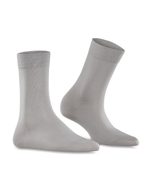 FALKE Cotton Touch Crew Socks in Grey | Lyst UK