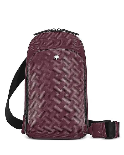 Montblanc Extreme 3.0 Leather Sling Bag in Purple for Men | Lyst