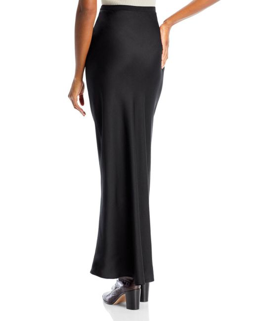 Anine Bing Bar Silk Maxi Skirt In Black Lyst