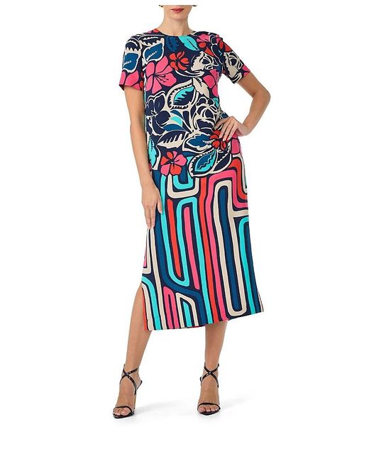 Trina Turk Martay Dress in Blue | Lyst