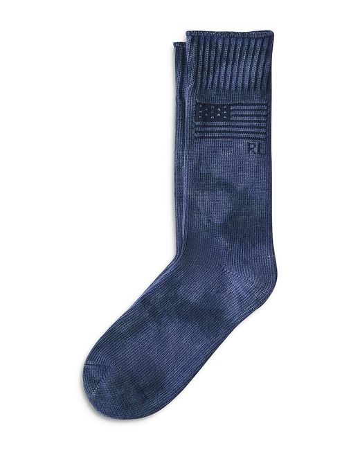 Polo Ralph Lauren Piece Dye Boot Socks in Blue for Men | Lyst