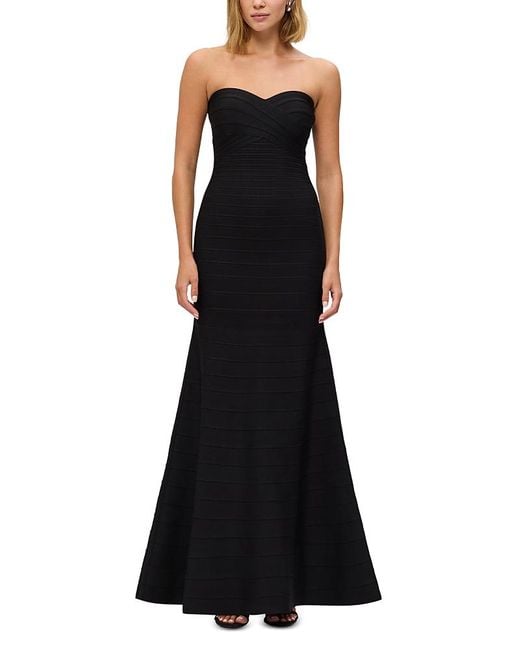 Hervé Léger The Sara Gown in Black | Lyst