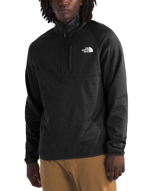 The North Face Canyonlands Half Zip Sweater in Black for Men | Lyst