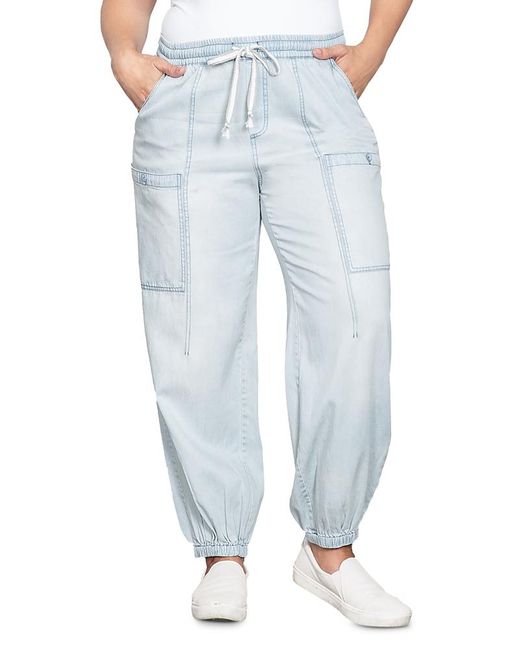 Standards & Practices Plus Size Low Slung Pull On Pants in Blue | Lyst