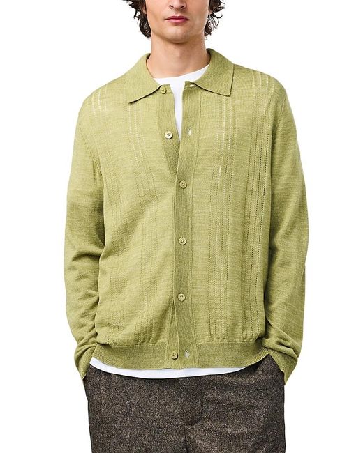 NN07 Thor Pattern Polo Sweater in Green for Men | Lyst