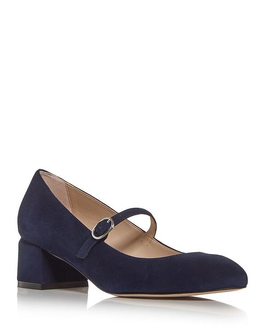 Stuart Weitzman Gabby Mary Jane Pumps in Blue | Lyst
