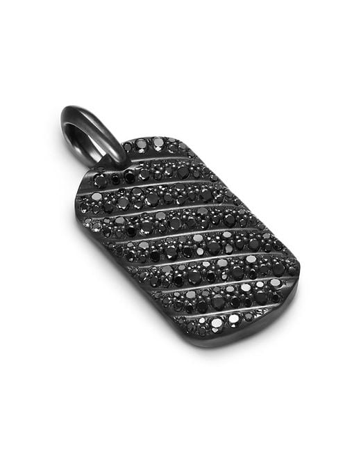 David Yurman Sculpted Cable Tag in Black for Men | Lyst