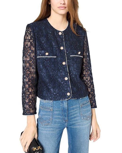 Gerard Darel Risa Lace Lady Jacket in Blue | Lyst