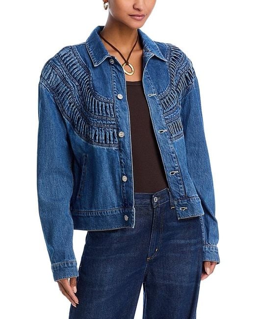 Mother The Loop De Loop Denim Jacket in Blue | Lyst