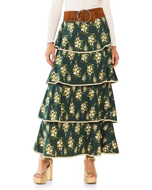 Eddy Kenz Skirt in Green | Lyst