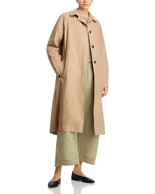 Leset Kyoto Car Coat in Natural | Lyst UK