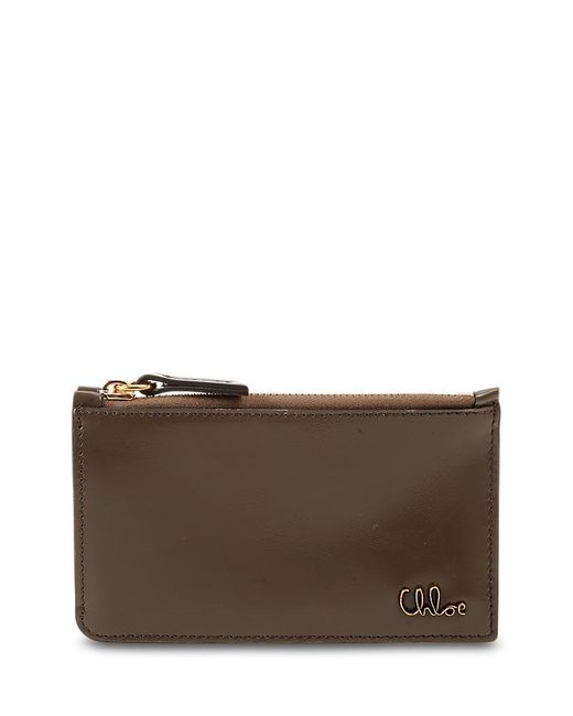 Chloé Iconic Small Leather Purse in Brown | Lyst